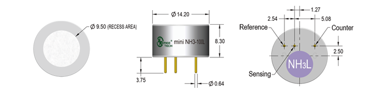 mini-Series NH3-100L Sensor_HCN Sensor Hydrogen Cyanide Gas Sensor_HCL ...